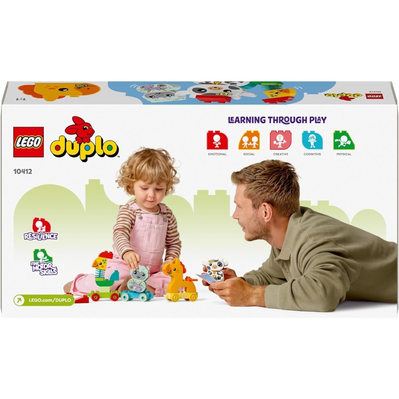 LEGO DUPLO Il Treno degli Animali, Giochi per Bambini e Bambine da 1.5 ...