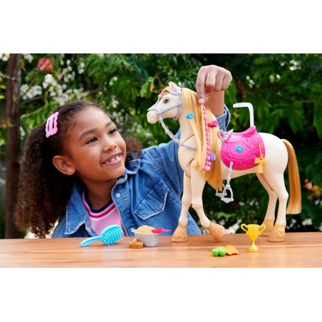 Mattel - Barbie Tornado, cavallo interattivo con luci, musica e ...