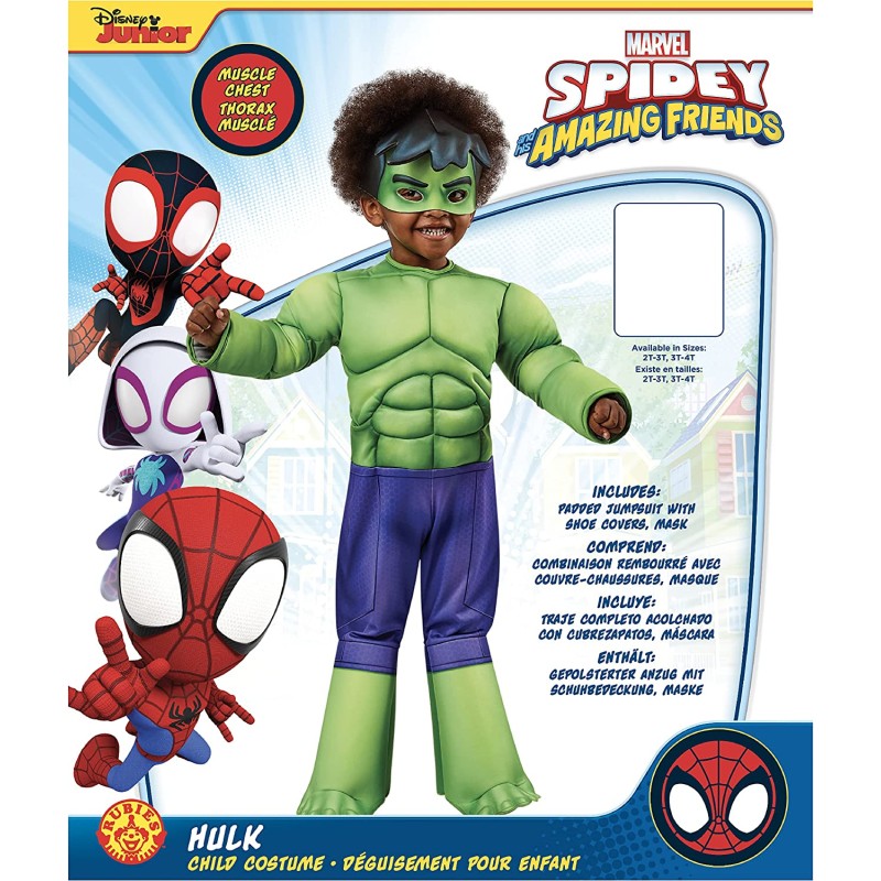 Rubies - Costumes - Marvel: Spidey and His Amazing Friends Hulk Deluxe ...